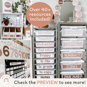 SPOTTY NEUTRALS Classroom Decor Bundle | B+W Neutrals | Ombré and ...