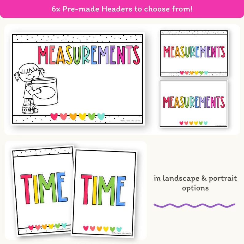 Measurement Posters | RAINBOW BRIGHTS Classroom Decor - Etsy