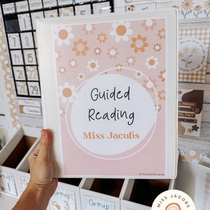 Binder Covers and Spines Daisy Gingham Neutrals Classroom Decor ...