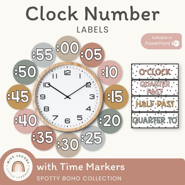 Boho Wall Clock - Etsy