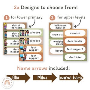 Woodland Classroom Job Chart Forest Animals Theme, Editable Nature ...