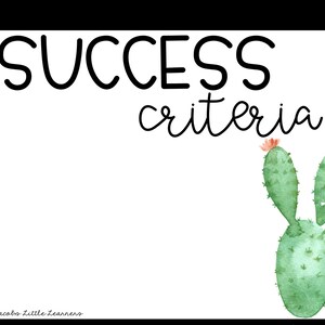 CACTUS Visible Learning Display | Editable | Cactus Classroom Decor - Etsy