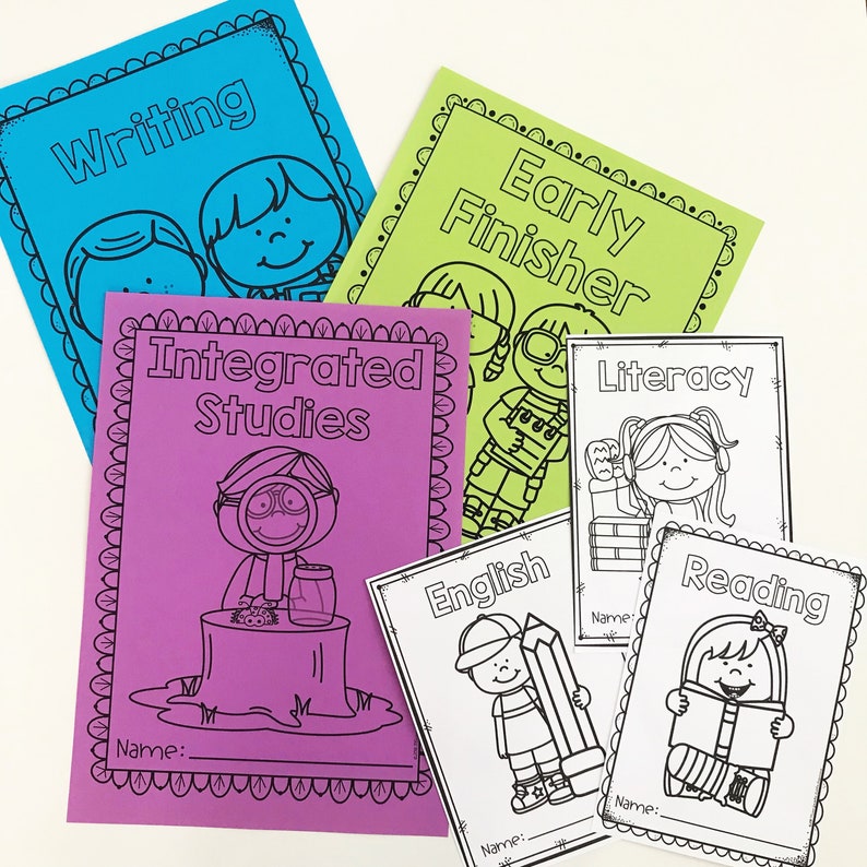 Book Covers Editable | Etsy