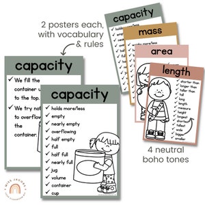 NEUTRAL Measurement Posters | Boho Neutral Color Palette | Neutral ...