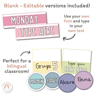Classroom Labels | PASTELS | Editable - Etsy