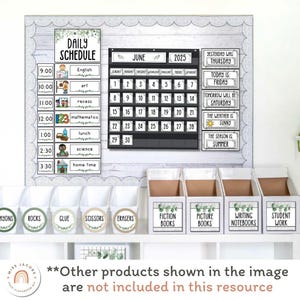 Visual Timetable Cards, Editable Classroom Schedule Set, Printable ...