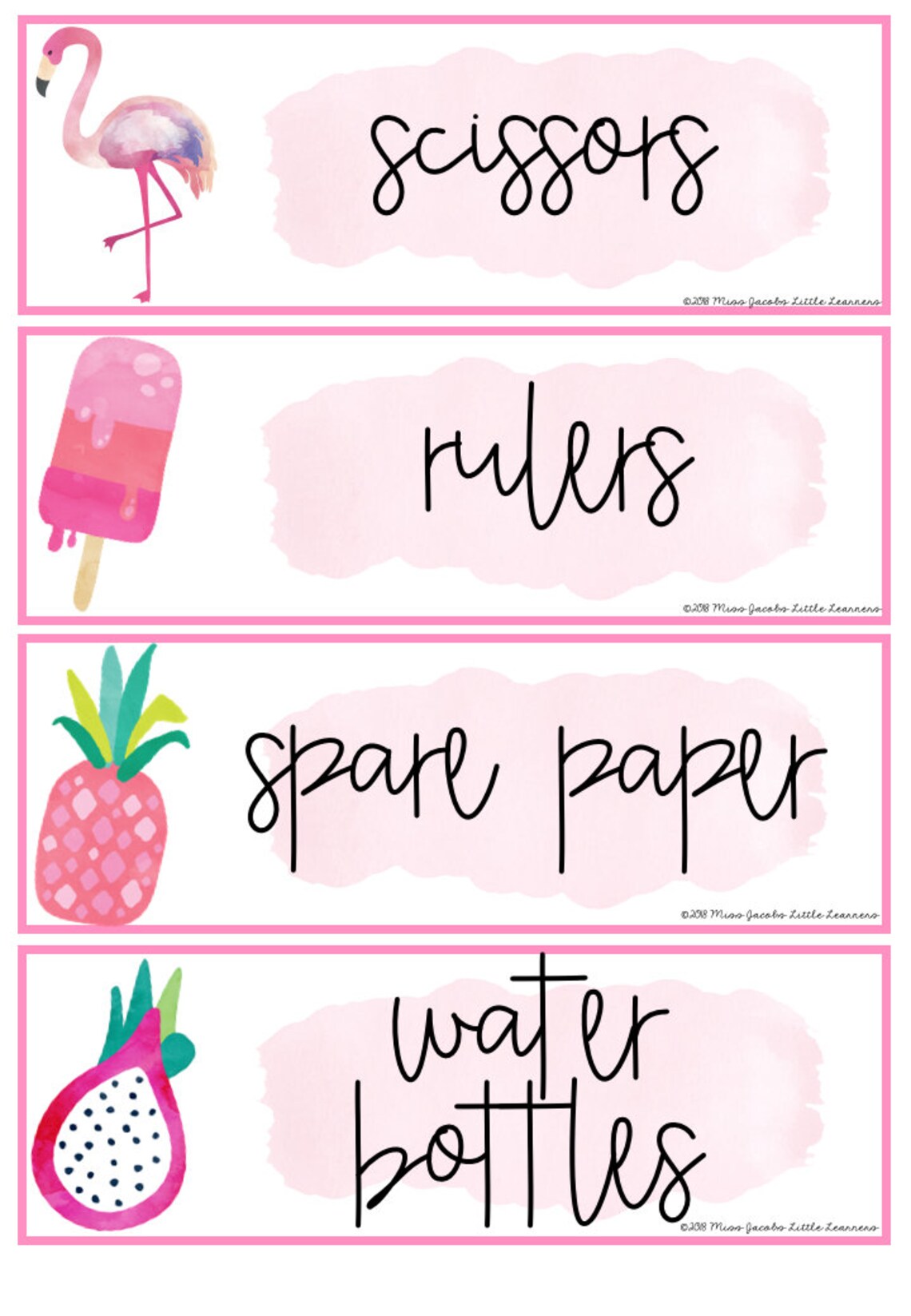 TROPICAL Classroom Labels and Student Name Plates Editable - Etsy