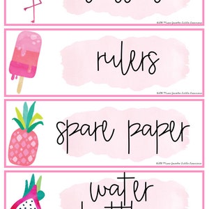 TROPICAL Classroom Labels and Student Name Plates | Editable | Tropical ...