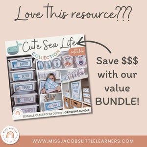 ASL Alphabet Posters, Cute Sea Life Classroom Theme, Printable American ...