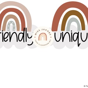 Boho Affirmation Station, Earthy Rainbow Affirmation Cards Printable ...