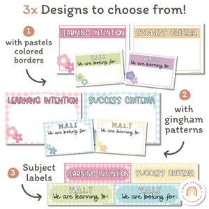 Learning Intentions & Success Criteria Posters | WALT and WALF | Daisy ...