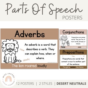 English Posters Bundle BOHO VIBES Desert Neutral Classroom - Etsy