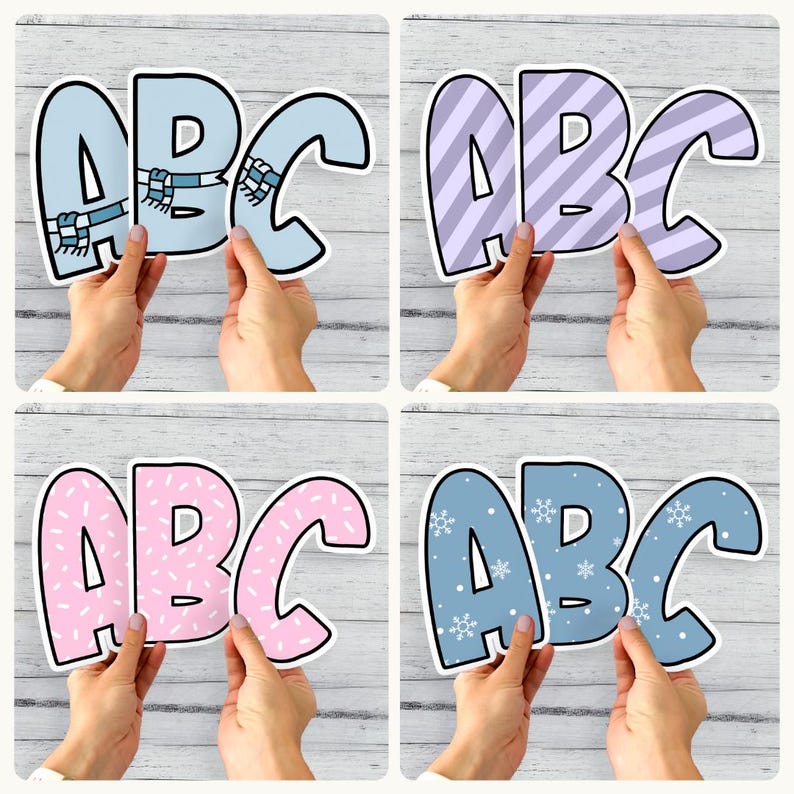 Winter Wonderland Bulletin Board Kit Decor Bundle, Crafts, Classroom ...