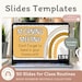 Boho Rainbow Daily Morning Teacher Slides With Timers, Editable Neutral ...