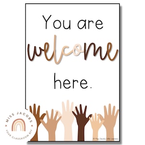 Everyone Belongs Bulletin Board | Diversity Display | Neutral Classroom ...