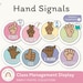 Hand Signals Posters | PASTELS Classroom Decor | EDITABLE - Etsy