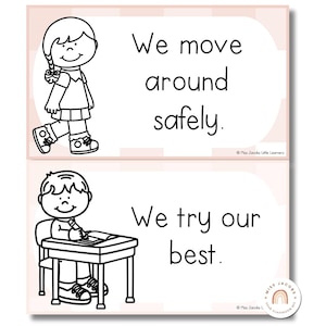 Classroom Rules Posters and Classroom Management Slips | Daisy Gingham ...