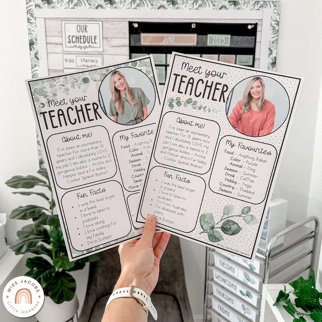 Meet the Teacher Template, Editable Back to School Welcome Letter ...