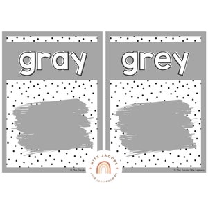 Spotty Color Posters | B&W Spotted Classroom Decor | Editable - Etsy