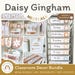 Daisy Gingham Classroom Decor Bundle | Editable - Etsy