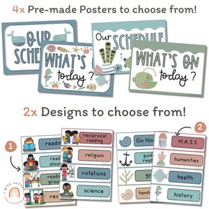 Visual Timetable | Cute Sea Life Classroom Decor | Editable - Etsy