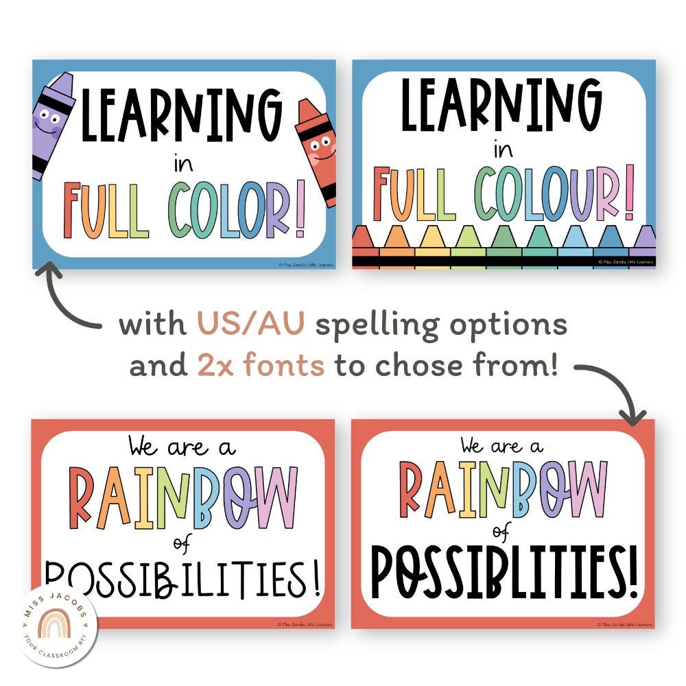 Crayon Door Display, Editable Welcome Door Signs + Student Name Labels ...