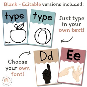 Alphabet Posters Bundle With ASL & Auslan Alphabet Cute Sea Life ...
