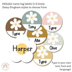 Daisy Door Display or Bulletin Board Daisy Gingham Classroom Decor - Etsy