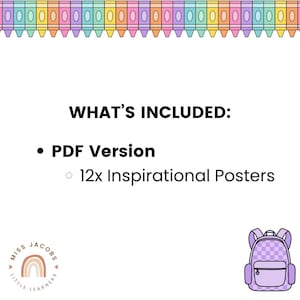 Cutesy Inspirational Classroom Posters, Composition Book Motivational ...