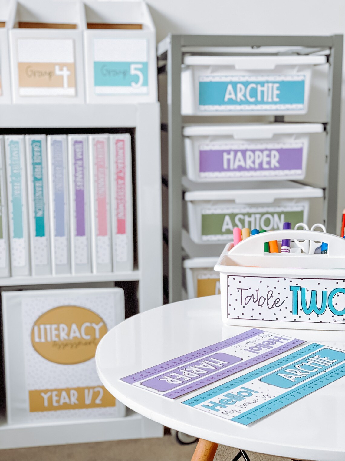 Classroom Labels SPOTTY BRIGHTS Editable - Etsy