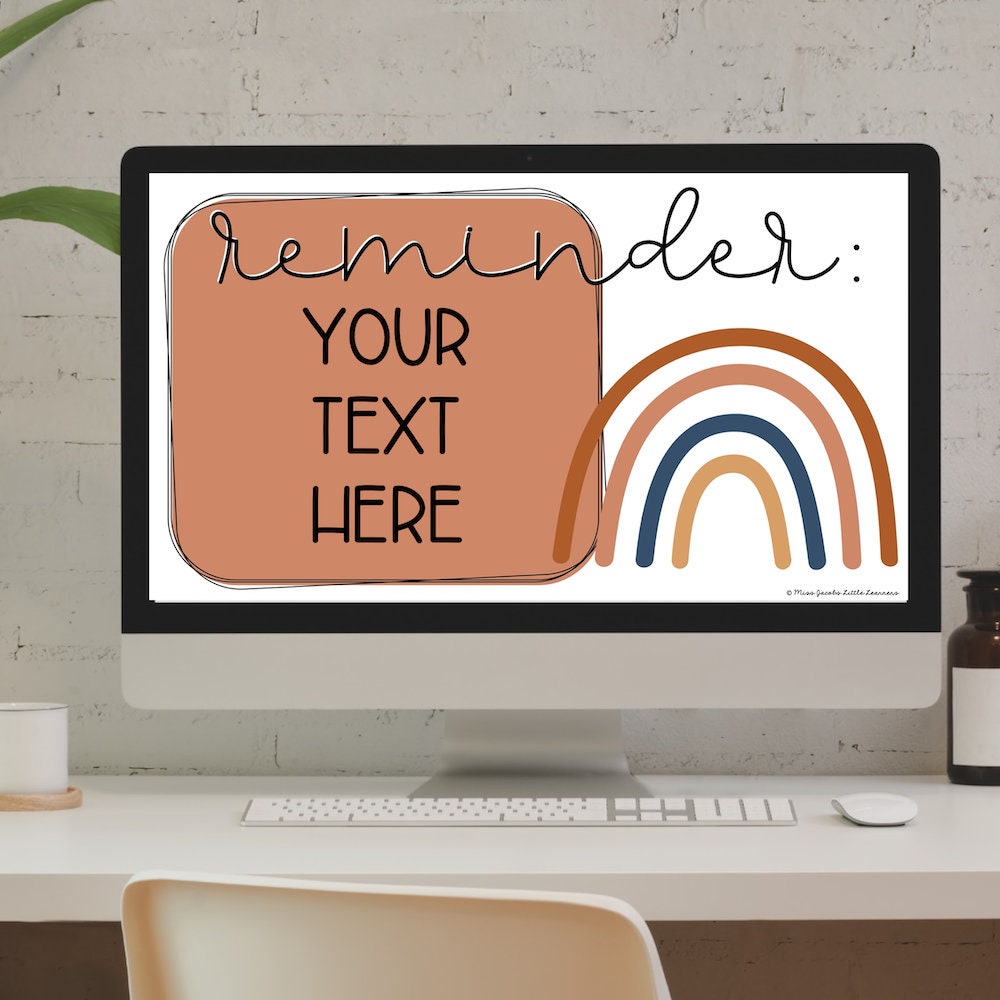 BOHO VIBES Slides With Countdown Timers Desert Neutral - Etsy