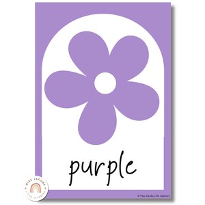 Color Posters | Daisy Gingham Pastels Classroom Decor | Editable - Etsy