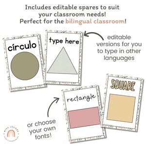 Shape Posters | Australiana Classroom Decor | Australian Flora and ...