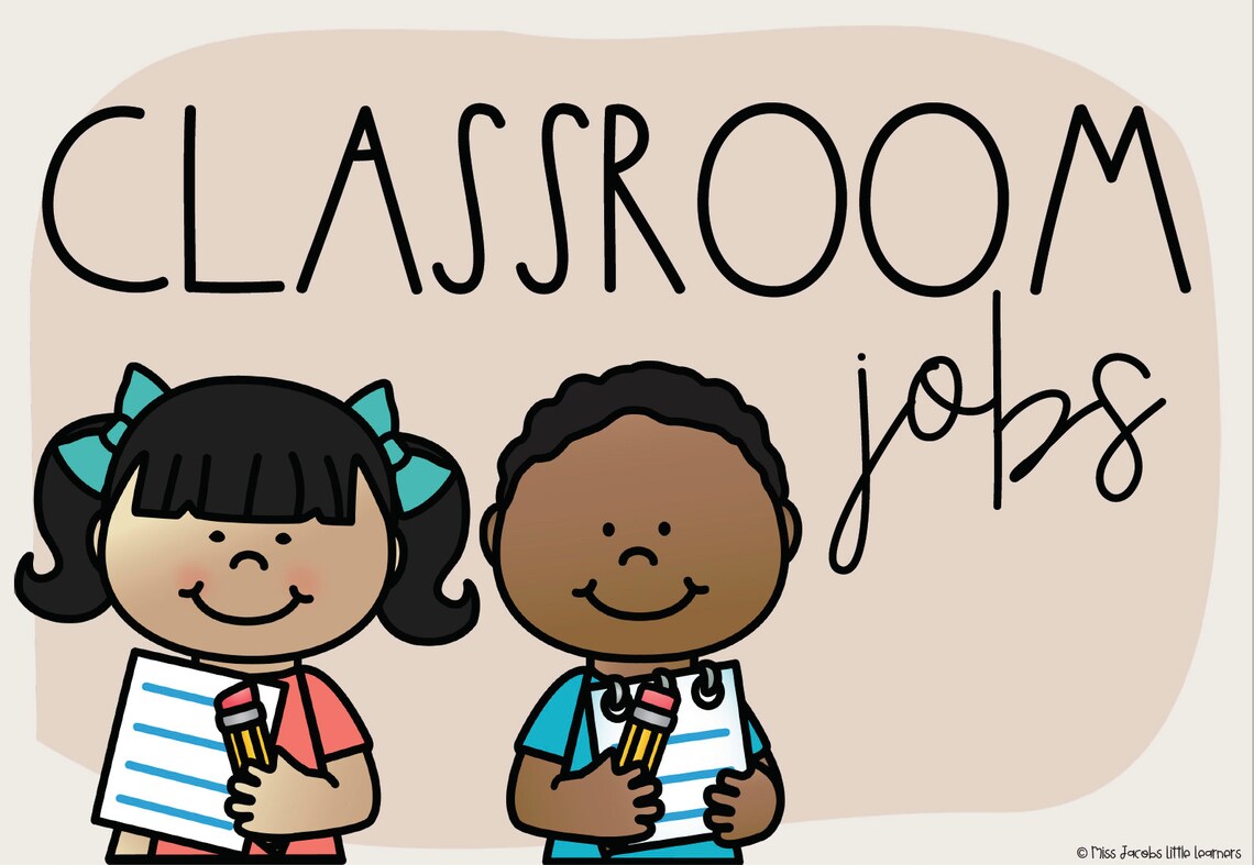 BOHO VIBES Classroom Jobs Editable Desert Neutral | Etsy