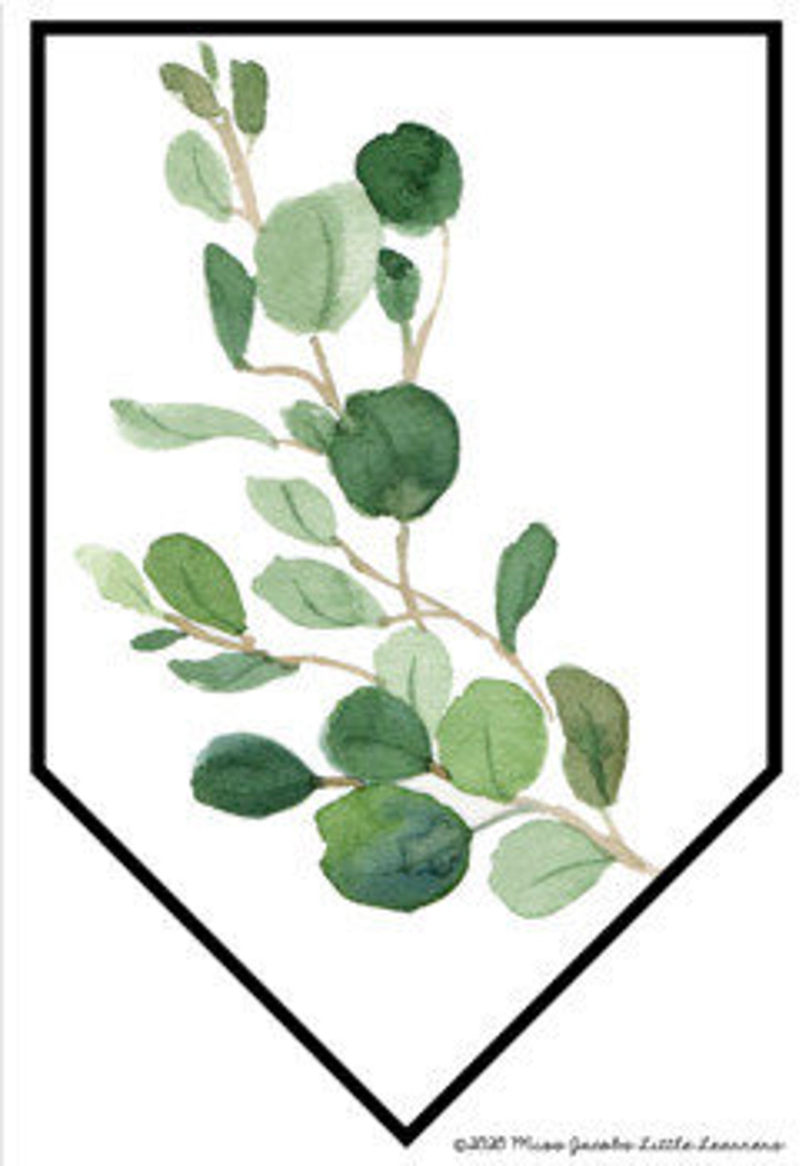 BOTANICAL Bulletin Board Signage Botanical Bunting | Etsy