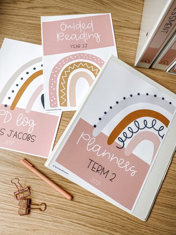 Digital Prints Prints Boho Rainbow Classroom Decor Editable Boho ...