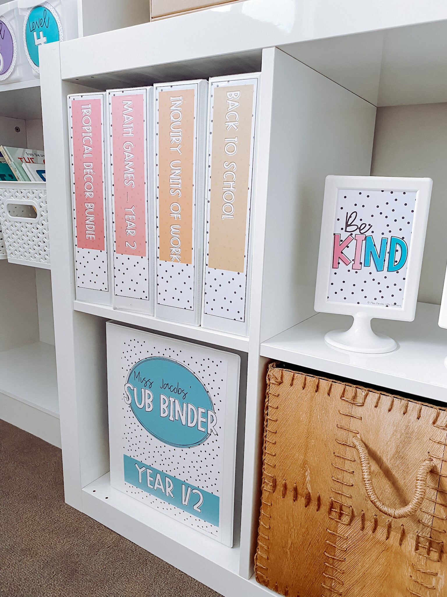 Binder Covers and Spines | SPOTTY BRIGHTS | Editable - Etsy