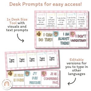 Levels of Understanding Posters With Visuals | Daisy Gingham Pastels ...