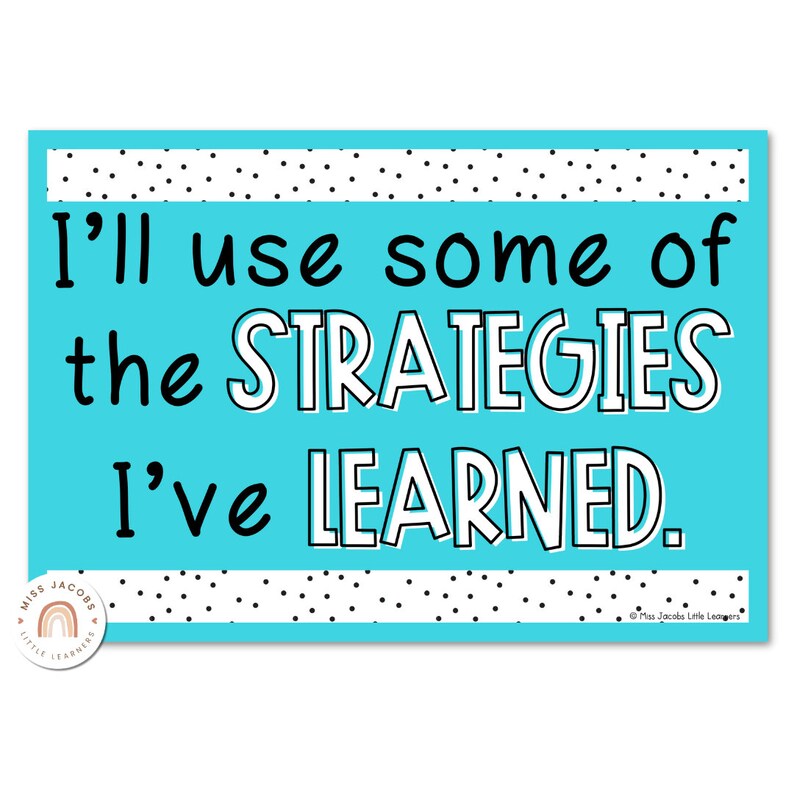 SPOTTY BRIGHTS Growth Mindset Posters | Rainbow Classroom Decor ...