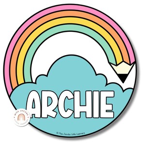 Rainbow Door Display Cutesy Classroom Decor, Back to School Theme ...