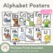 Cute Alphabet Posters | Calming Modern Classroom Decor | Animal ...
