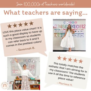 Place Value Display Posters | PASTELS - Etsy