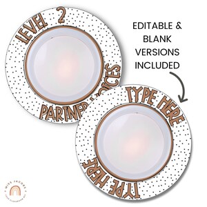 Spotty Neutrals Voice Noise Level Display | EDITABLE Classroom Teacher ...