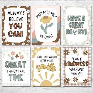 Motivational Classroom Posters | Growth Mindset Bulletin Board | Daisy ...