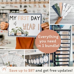 Boho Plants Classroom Decor Bundle | Rustic Modern Boho Decor ...