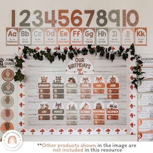 Woodland Birthday Display Printable, Editable Nature Theme Classroom ...