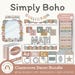 SIMPLE BOHO Classroom Decor BUNDLE | Neutral Boho Decor - Etsy