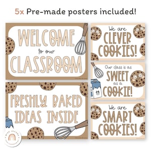 Cookie Door Display for Classroom, Editable and Printable Welcome ...