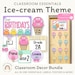 Pastel Ice Cream Classroom Decor Bundle, Editable Teacher Essentials ...