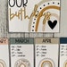 BOHO RAINBOW Birthday Chart | Editable | Neutral Rainbow Classroom ...
